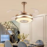 Retractable ceiling fan with Bluetooth speaker – Exclusive Home Decorations