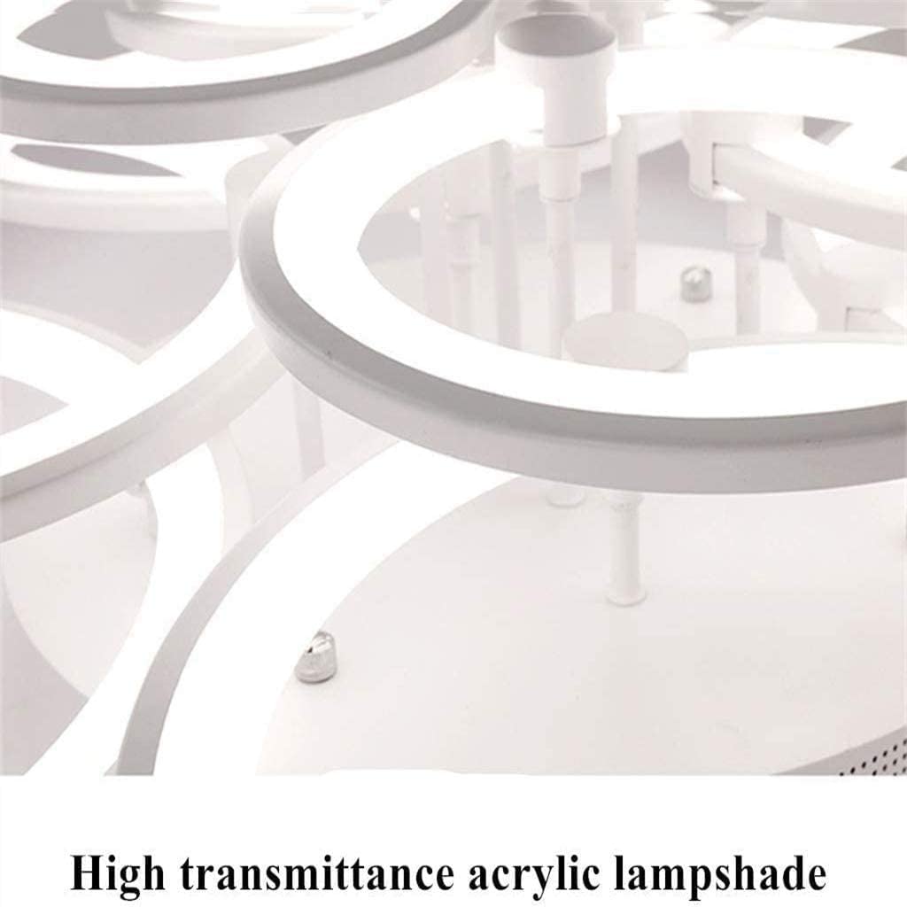 LED light lamp with 8 acrylic rings modern design – Exclusive Home ...