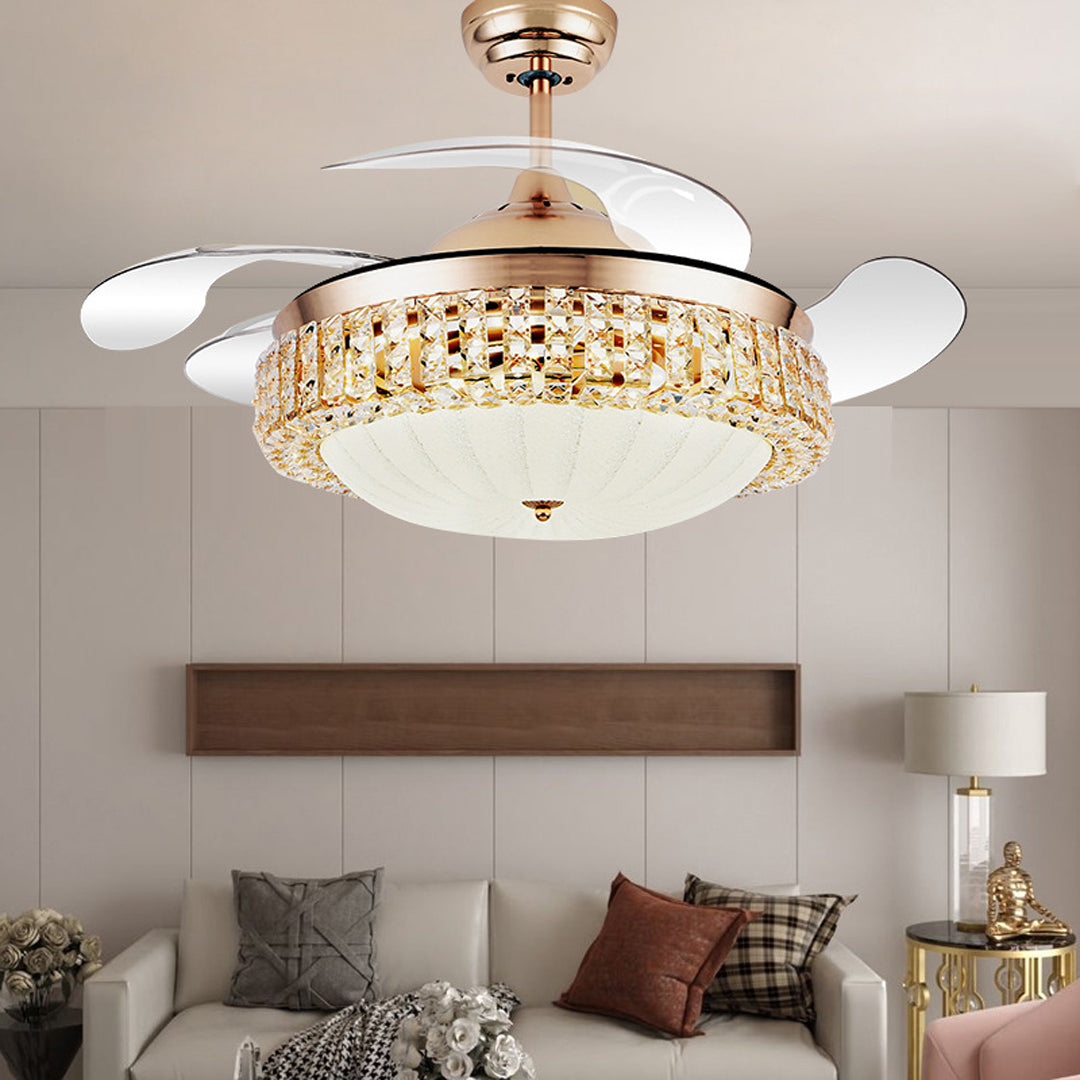 Retractable Modern Asian Style Ceiling Fan – Exclusive Home Decorations