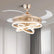 Retractable ceiling fan with LED light rings – Exclusive Home Decorations