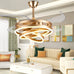 Retractable ceiling fan with LED light rings – Exclusive Home Decorations